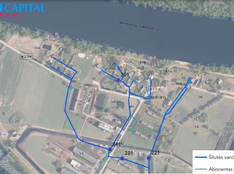 Land with paved road, with electricity for sale in Uostadvaris ...